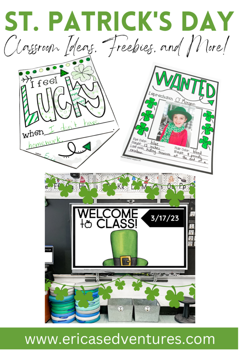St. Patrick’s Day Classroom Ideas, Freebies, and More!