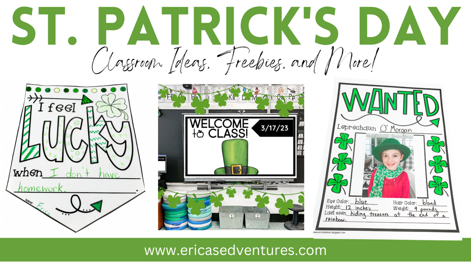 St. Patrick’s Day Classroom Ideas, Freebies, and More!
