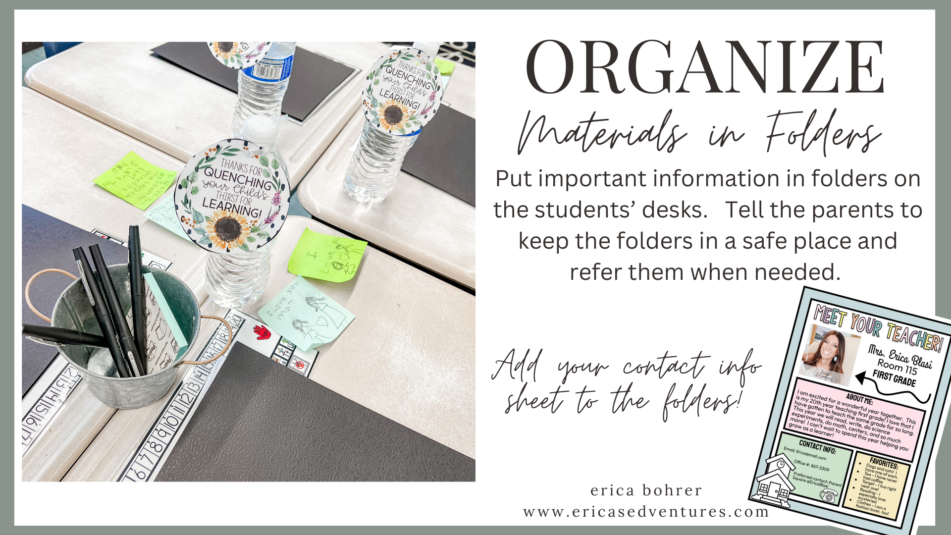 Meet the Teacher Night Ideas, Freebies, and More!